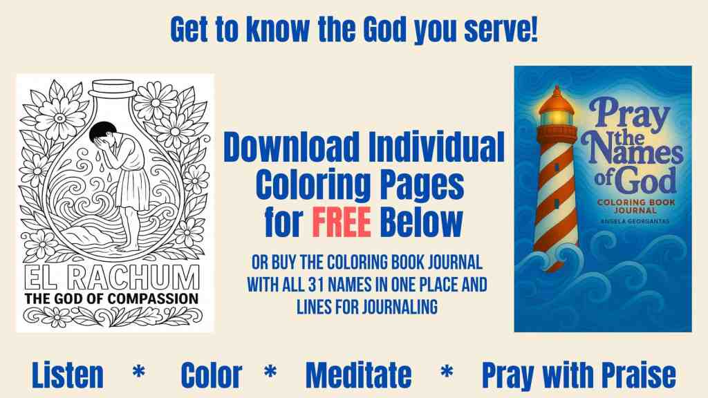 Free Names of God Coloring Sheets - No Longer Lukewarm